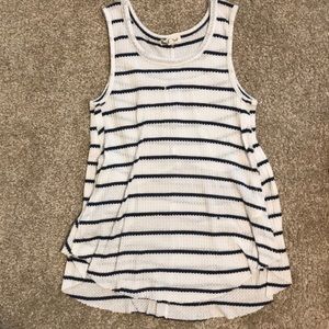 About A Girl Tops | Black Flowy Tank With Crochet Lace Pattern Back ...